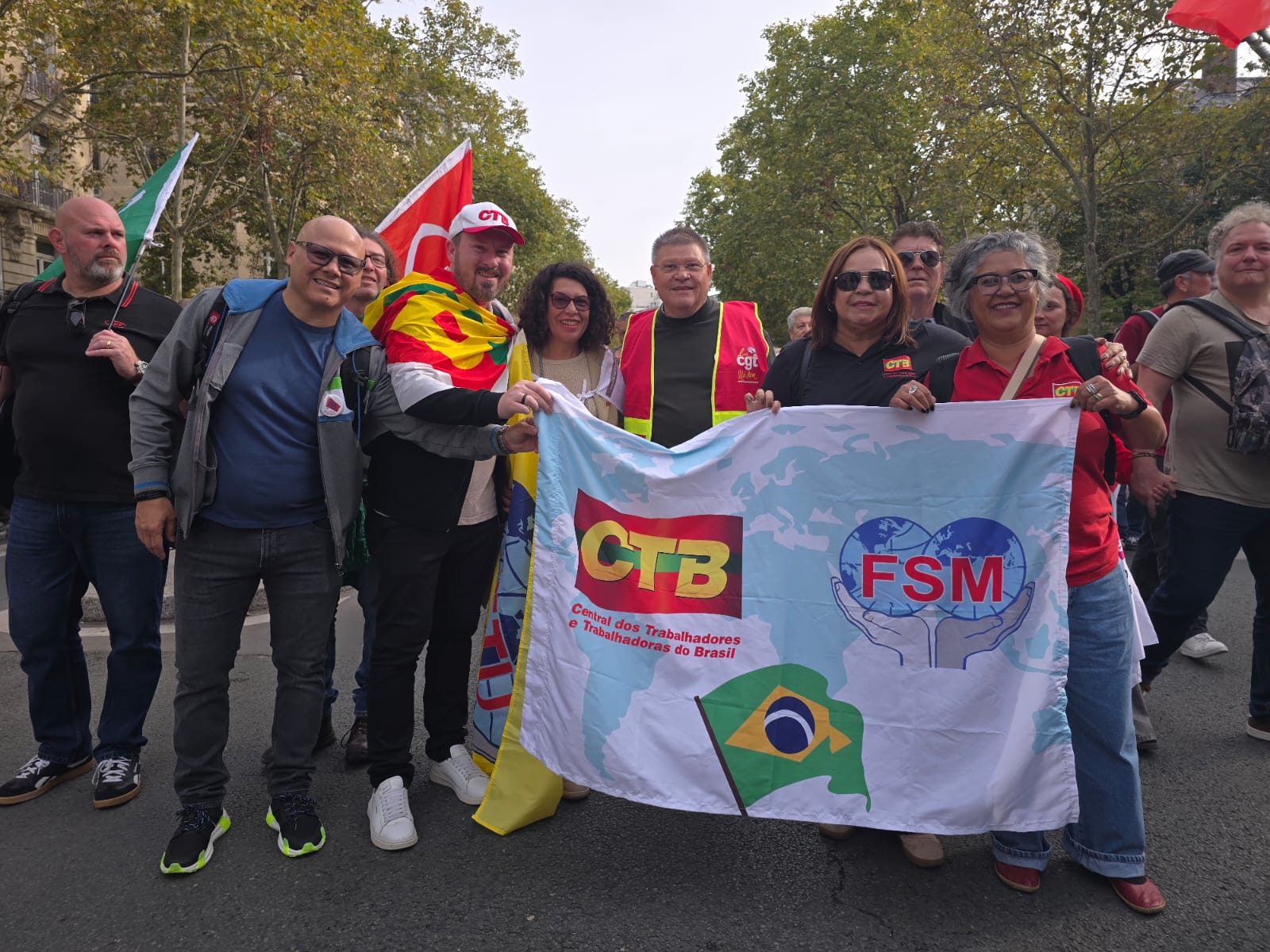 CTB já está em Paris para comemoração dos 80 anos da Federação Sindical ...